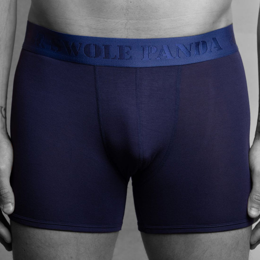 Bamboo Boxers - Navy · Swole Panda Wholesale