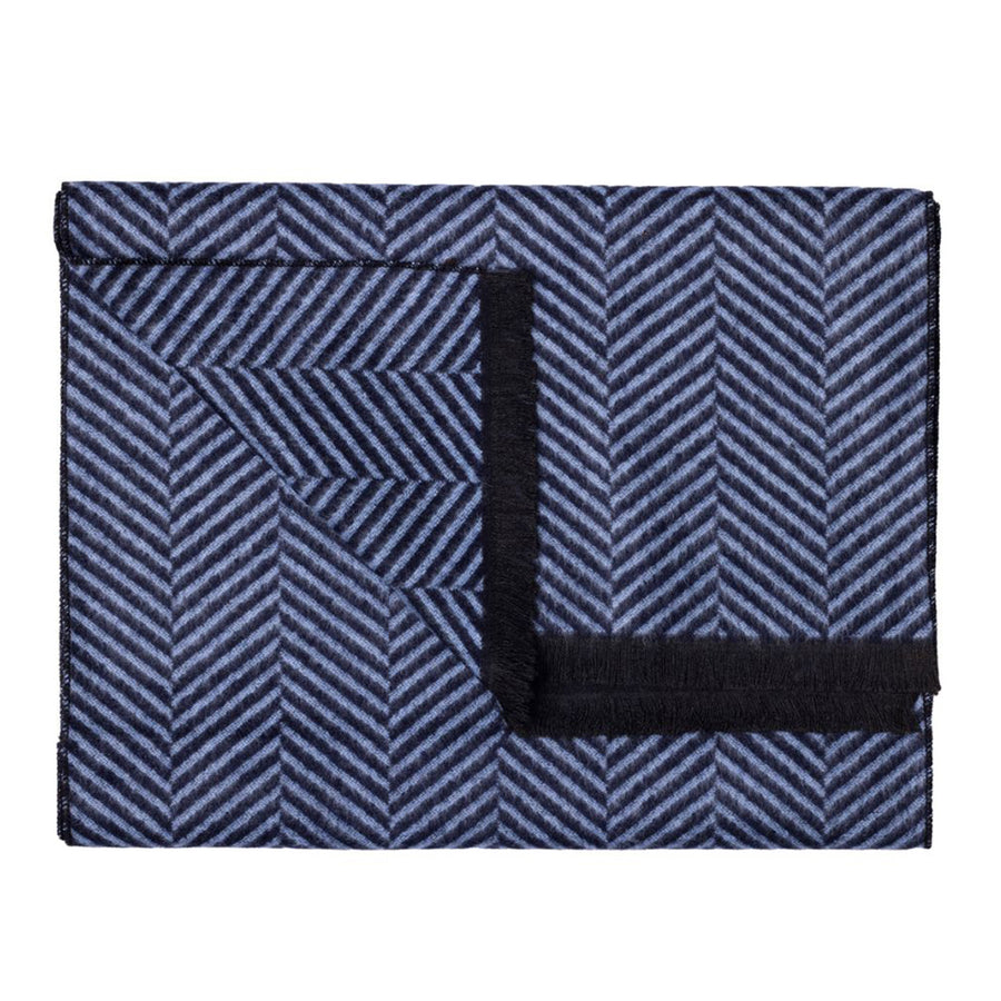 Blue Herringbone Bamboo Scarf · Swole Panda Wholesale